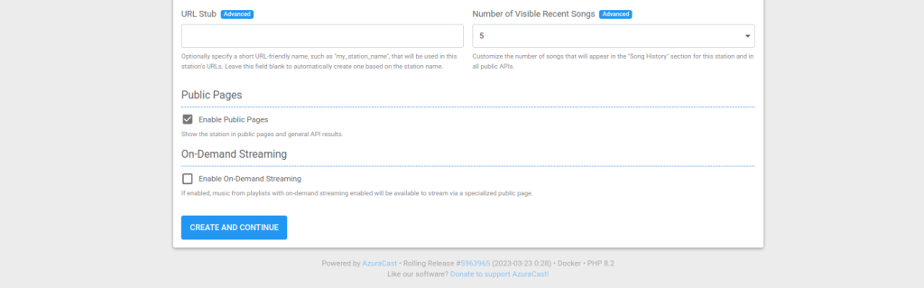 Installing AzuraCast Web Radio Management Suite on Arch Linux