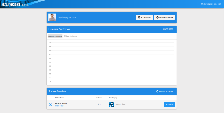 Installing AzuraCast Web Radio Management Suite on Arch Linux